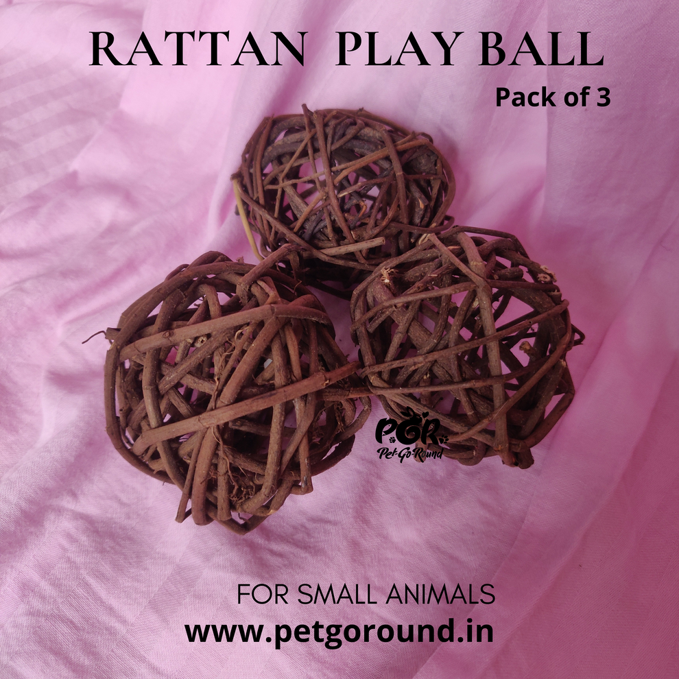 PGR Rattan Play Balls (Pack of 3) – Pet Go Round